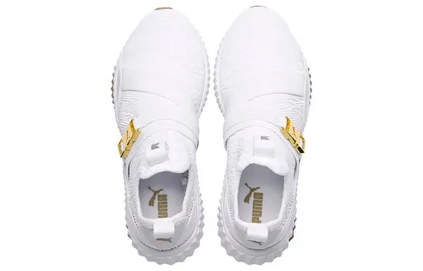 PUMA Defy Varsity Mid "white Metallic Gold
