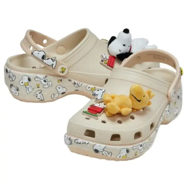 CROCS X Peanuts Classic Platform Clog "snoopy Cloud