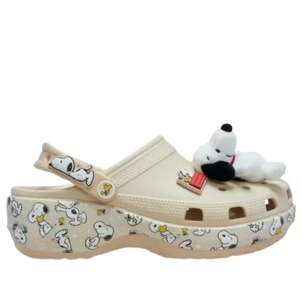 CROCS X Peanuts Classic Platform Clog "snoopy Cloud