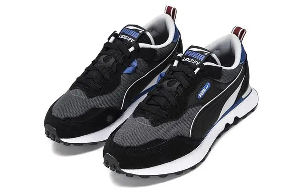 PUMA Rider Fv "ivy League" Casual Lace-up Sneakers - Black/gray/blue