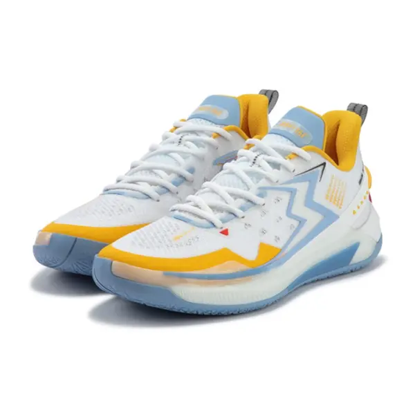 361 DEGREES Big3 5.0 Quick "denver" Athletic Sneakers - White/blue/yellow