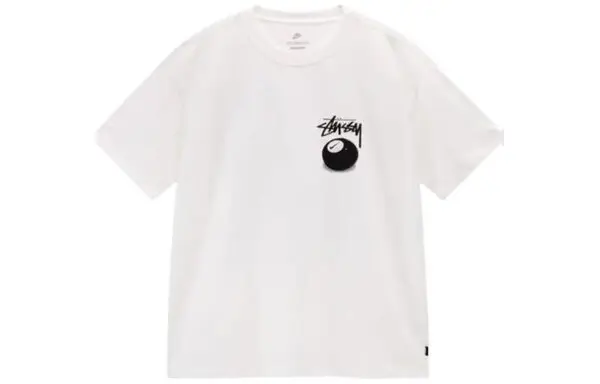Nike X Stussy 8 Ball T-shirt Asia Sizing 'white - White/black
