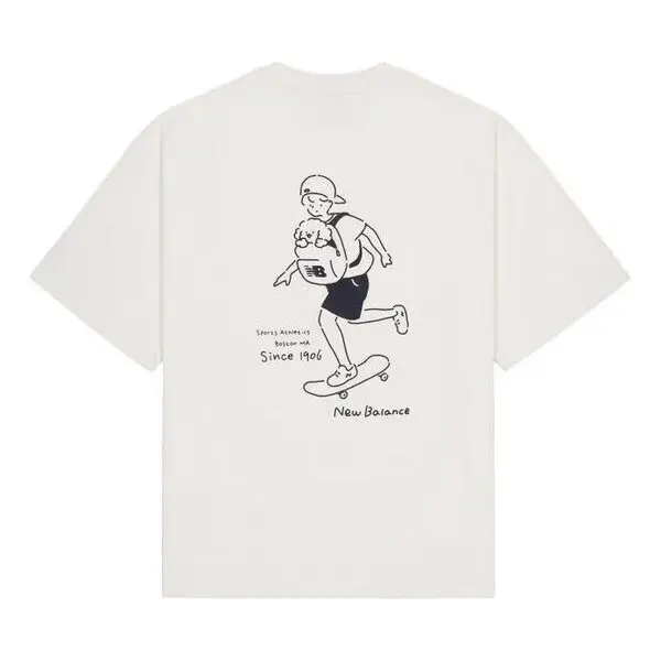 NEW BALANCE Graphic Skate T-shirt - White