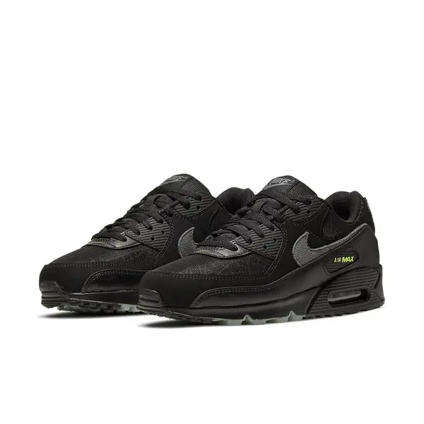 Nike Max 90 "halloween Black" Sneakers - Black/grey/volt
