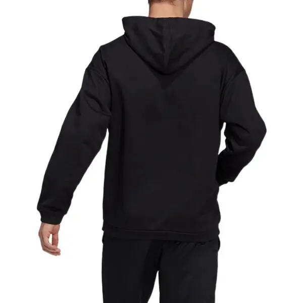 Adidas Long Sleeve Hooded Sweatshirt With Logo Print