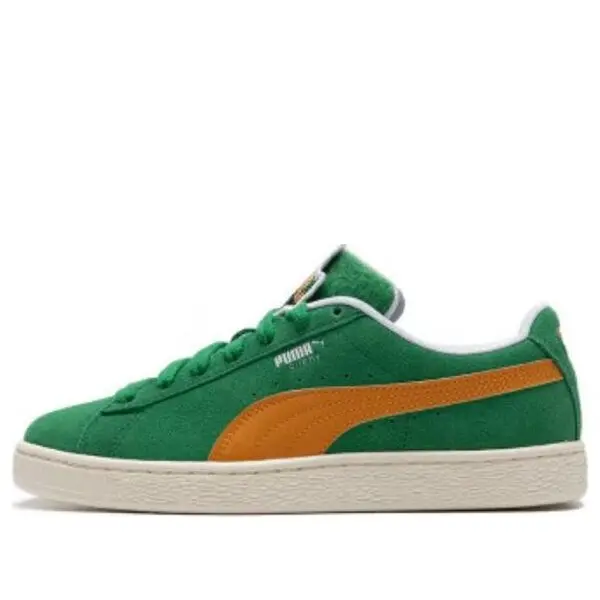 PUMA Suede Patch Sneakers - Green/orange