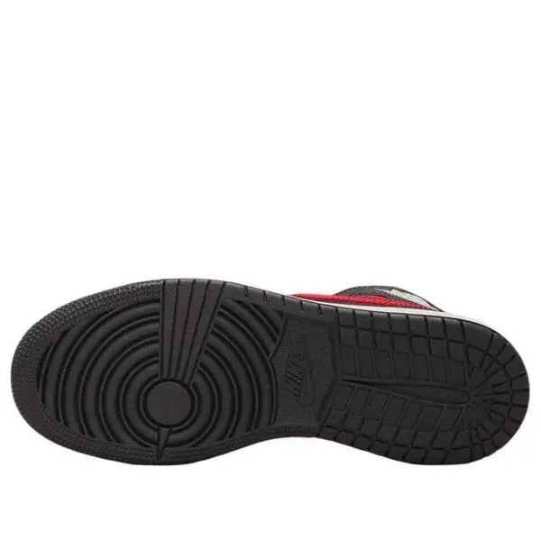 JORDAN 1 Mid "bred - Black/red