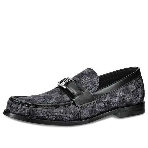 LOUIS VUITTON Major Loafers - Black/grey/silver