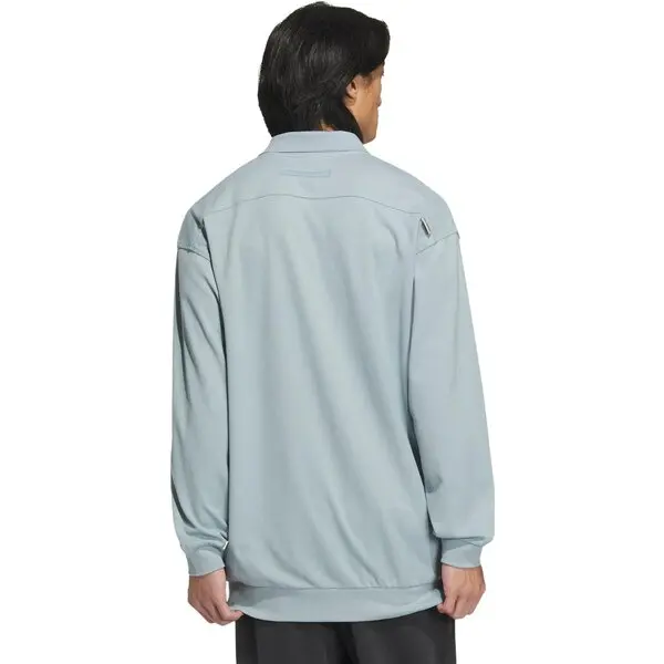 Adidas Verbiage Long Sleeve Polo Shirts - Teal