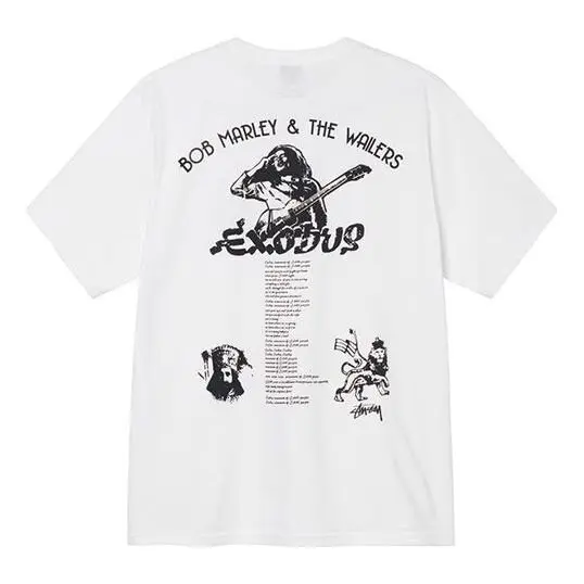 StÜssy X Bob Marley & The Wailers Gear Exodus T-shirt - White