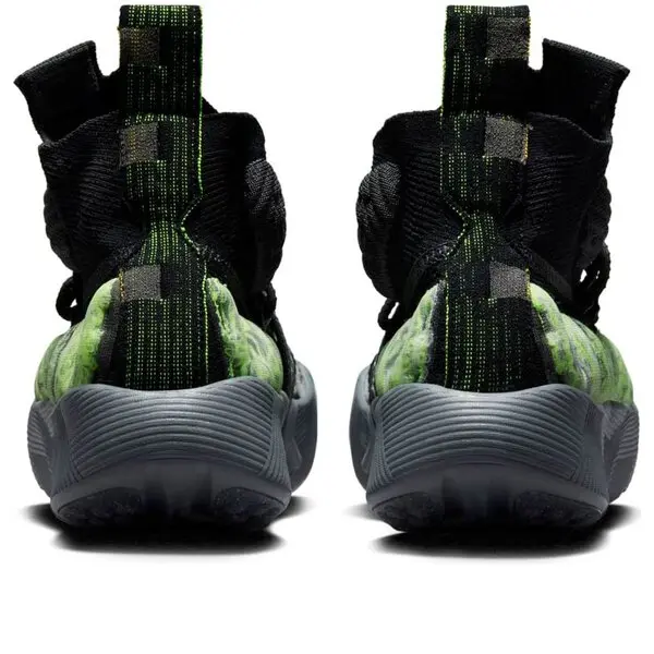Nike Ispa Sense Flyknit High Top Sneakers - Green/black