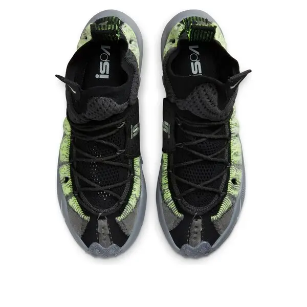 Nike Ispa Sense Flyknit High Top Sneakers - Green/black