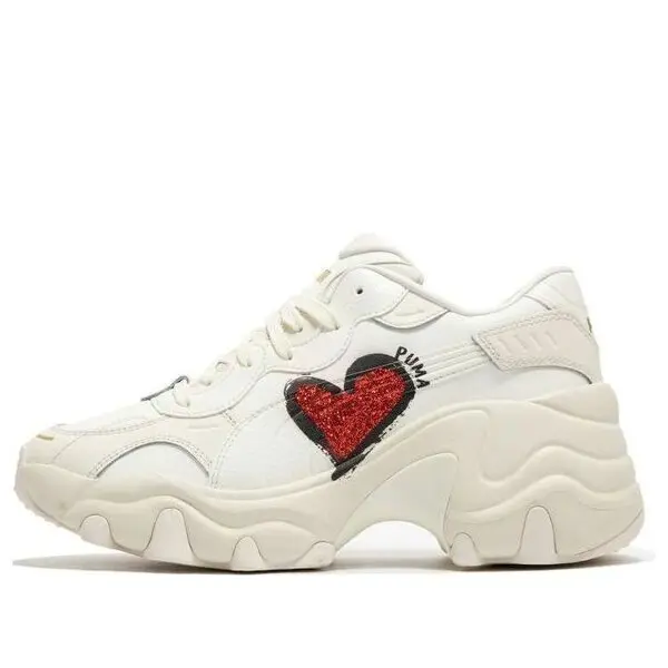 PUMA Pulsar Wedge Sneakers - White/red