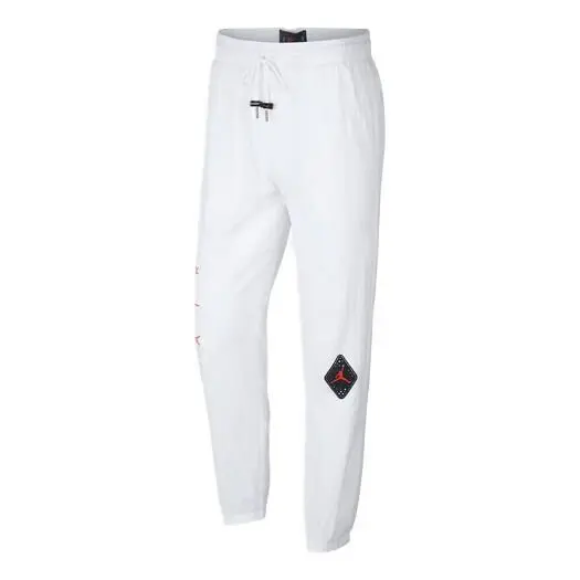 JORDAN Legacy Aj 6 Logo Label Bundle Feet Sports Pants - White