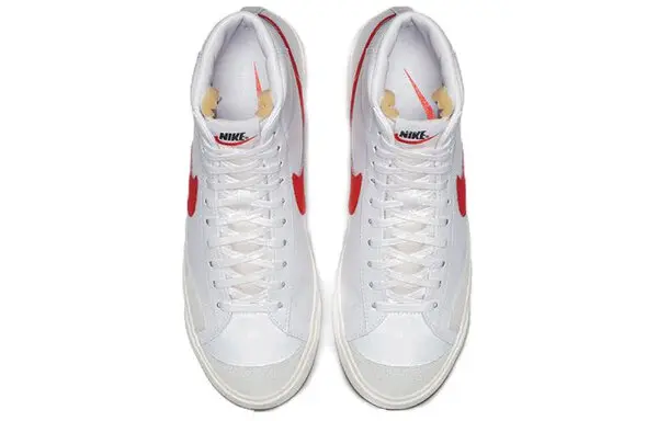 Nike Blazer Mid '77 Vintage High Top Sneakers - White/red