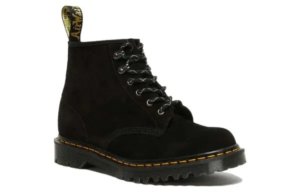 Dr. Martens 101 Made In England Ben Suede Ankle Boots - Black