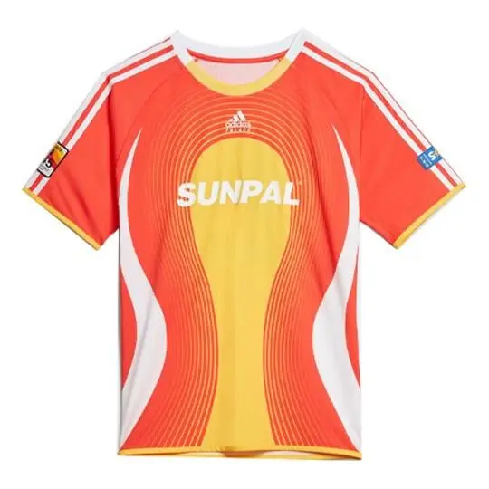 Adidas X Palace Short Sleeve Football Jersey - Orange