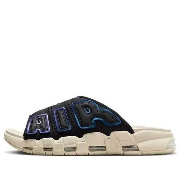 Nike More Uptempo Slide - Black/multi-color/sanddrift