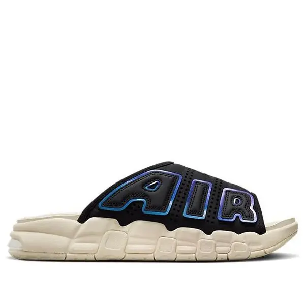 Nike More Uptempo Slide - Black/multi-color/sanddrift