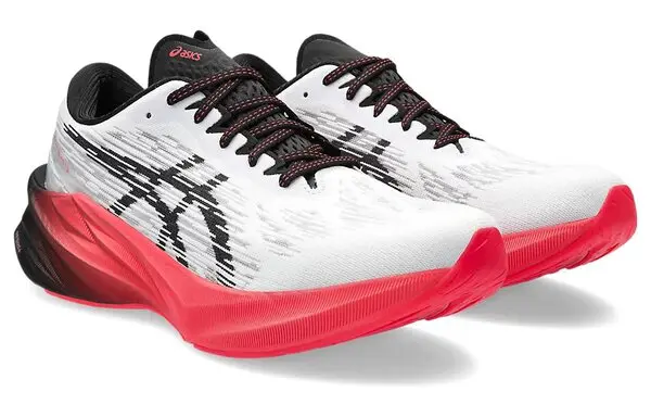 Asics Novablast 3 Athletic Sneakers - White/black/red