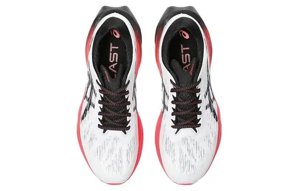 Asics Novablast 3 Athletic Sneakers - White/black/red