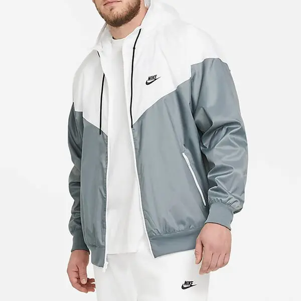 Nike Sport Zipper Hoodie Wind-proof Jacket - Graywhite