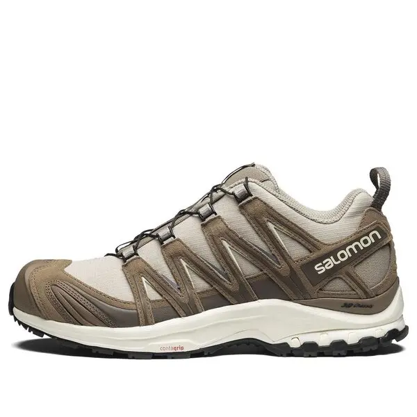 SALOMON Xa Pro 3d Adv Suded Athletic Sneakers - Grey/khaki/green