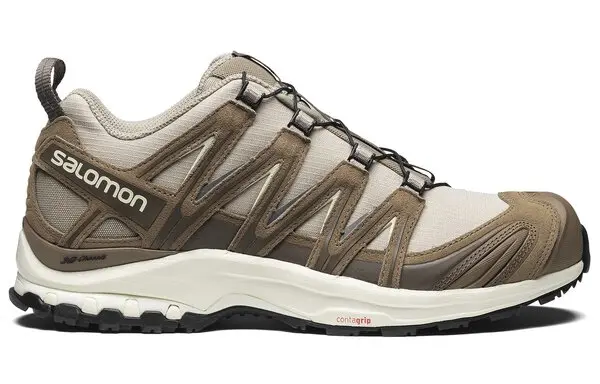 SALOMON Xa Pro 3d Adv Suded Athletic Sneakers - Grey/khaki/green