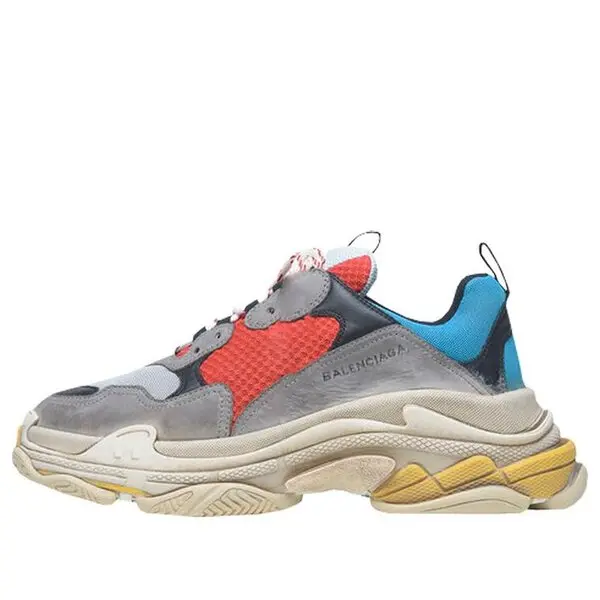 Balenciaga Triple S Sneakers - Grey/blue/red