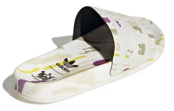 Adidas Adilette Thebe Magugu Slides - Cloud White/cloud White/core Black