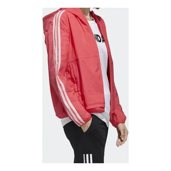 Adidas Hooded Jacket - Pinkred