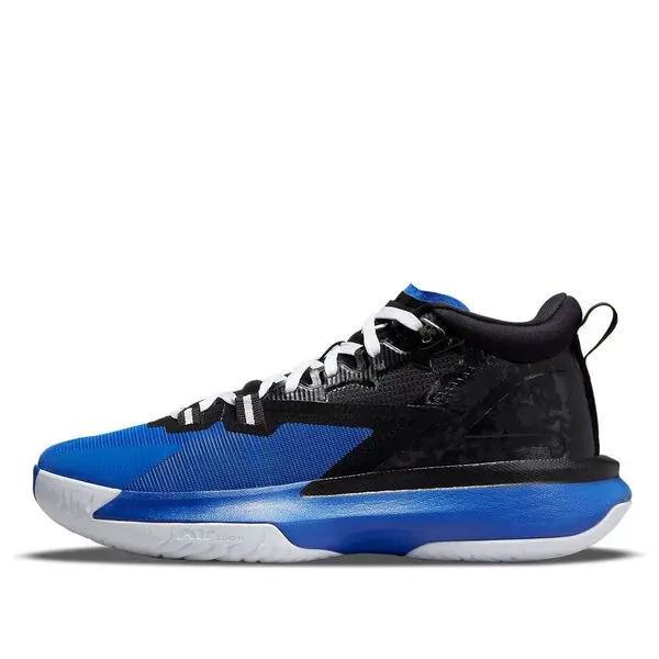 JORDAN Air Zion 1 Pf "duke" Mid Top Sneakers - Black/white/hyper Royal