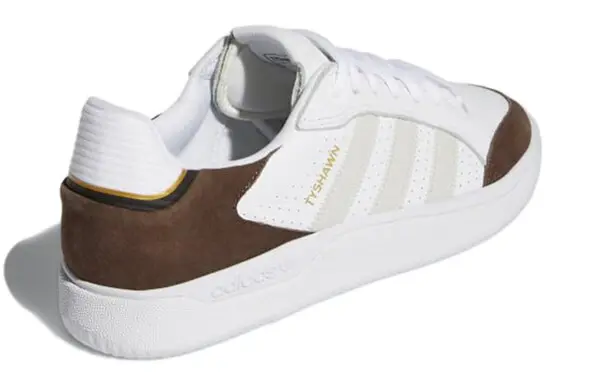 Adidas Tyshawn Low Top Sneakers - White/brown