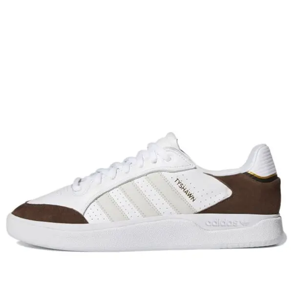 Adidas Tyshawn Low Top Sneakers - White/brown