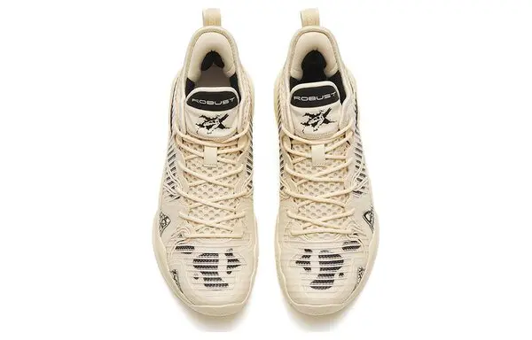 ANTA Shock Wave 4 "fossil" Sneakers - Beige/black