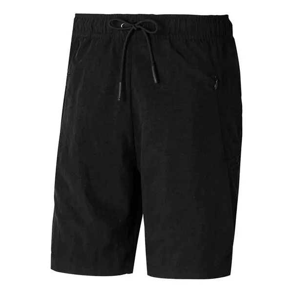 Adidas Neo Conctd Short Solid Color Sports Drawstring Shorts - Black