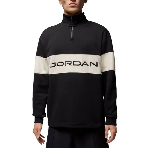 JORDAN Sport Dri-fit Golf Top - Black/sail/dark Shadow