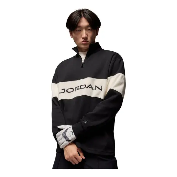JORDAN Sport Dri-fit Golf Top - Black/sail/dark Shadow