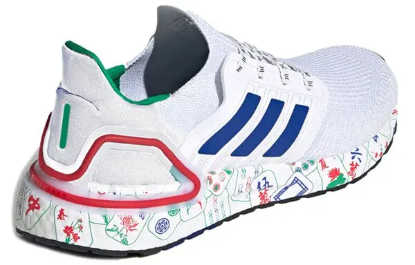 Adidas Ultraboost 20 'mahjong' Athletic Sneakers - White/blue/green