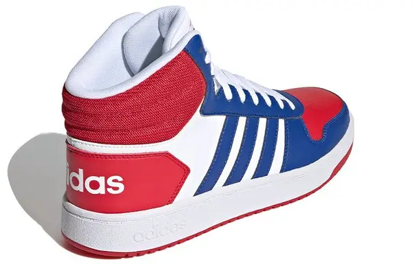 Adidas Hoops 2.0 Mid Sneakers - White/blue/red
