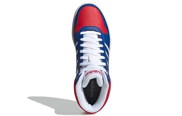 Adidas Hoops 2.0 Mid Sneakers - White/blue/red