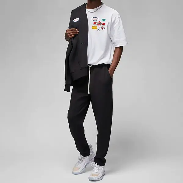 JORDAN Solid Color Velvet Legged Pants