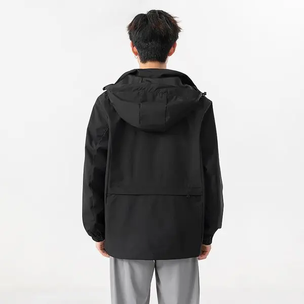Mizuno Logo Zip-up Hooded Jacket - Black