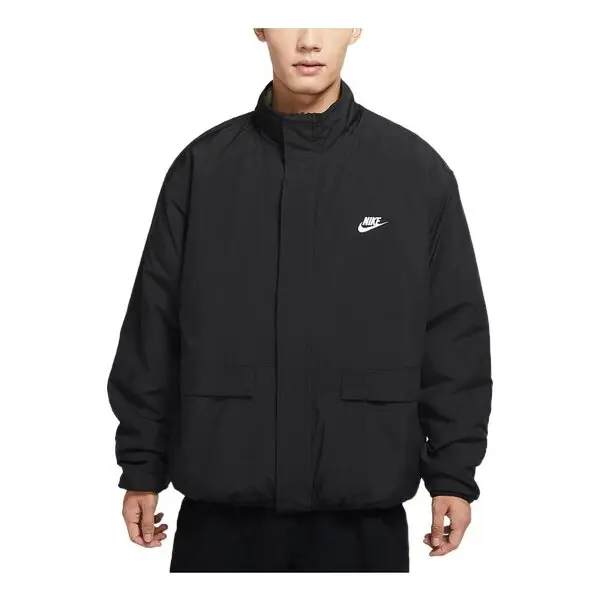 Nike Club Fleece 2-way Jacket 'black Camouflage - Black/sail