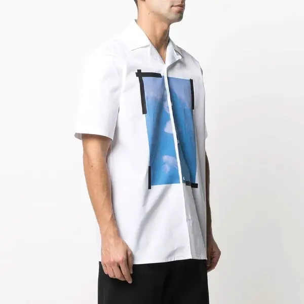 Off-White Ss21 Printing Logo Short Sleeve Shirt