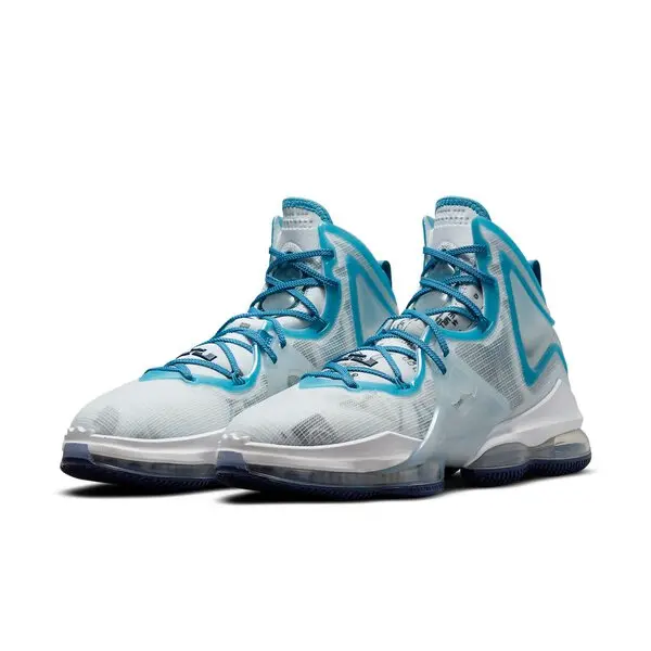 Nike Space Jam X Lebron 19 Ep 'sweatsuit' Athletic Sneakers - Silvergrey/blue