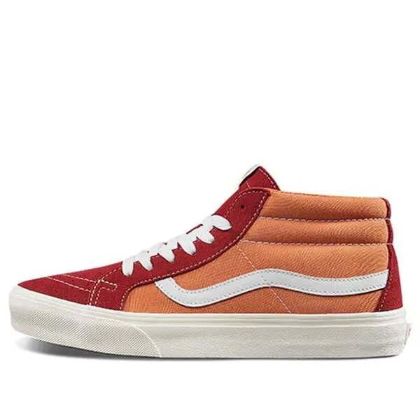 VANS Mid-top Casual Skate Shoes - Orange/red