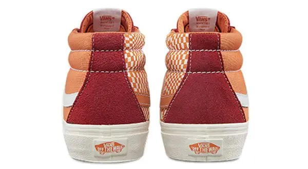 VANS Mid-top Casual Skate Shoes - Orange/red