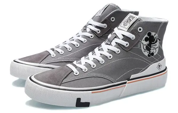LI-NING X Mickey Mouse Canvas High Top Sneakers