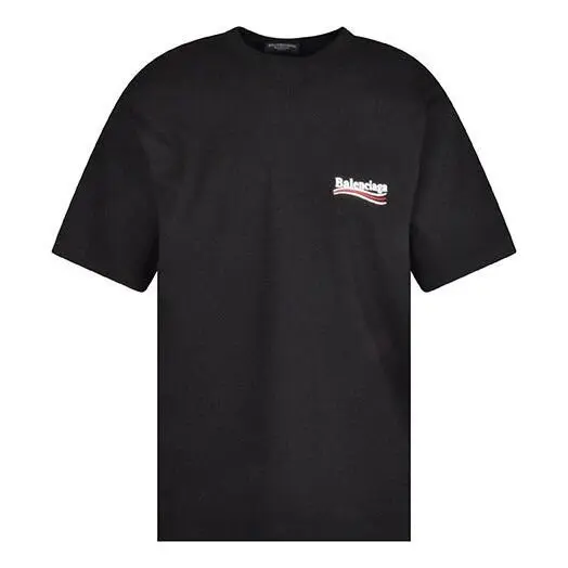 Balenciaga Political Campaign T-shirt Large Fit - Black